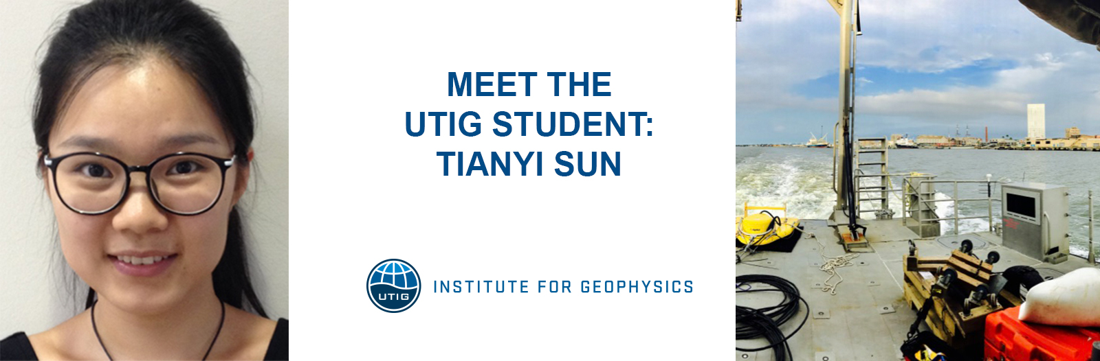 Student Profile: Tianyi Sun - UT Institute for Geophysics